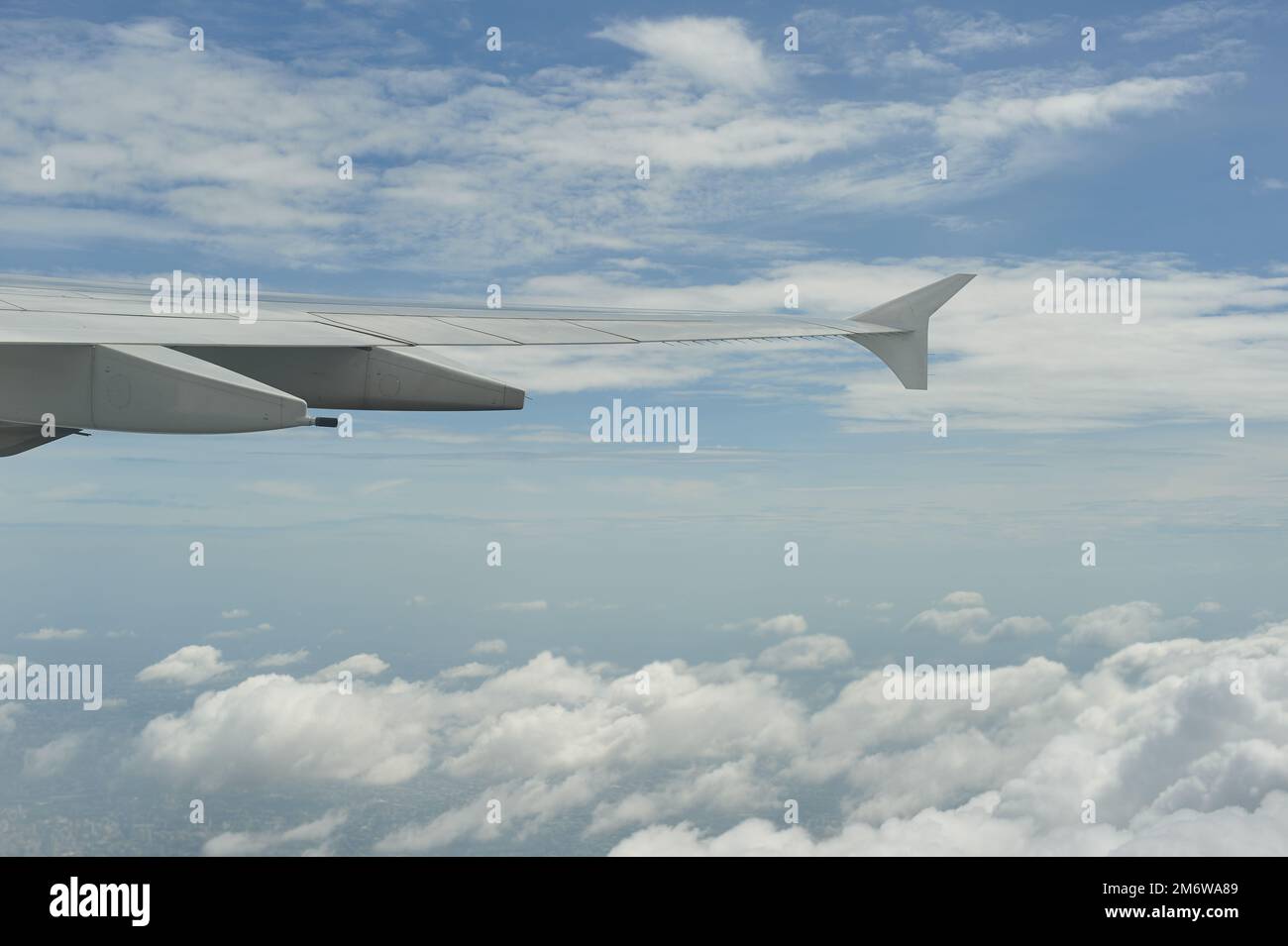 Aerial view from jet aircraft in the daytime Stock Photo - Alamy