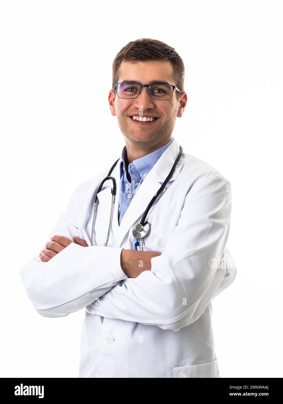 Portrait medic standing folded hi-res stock photography and images - Alamy