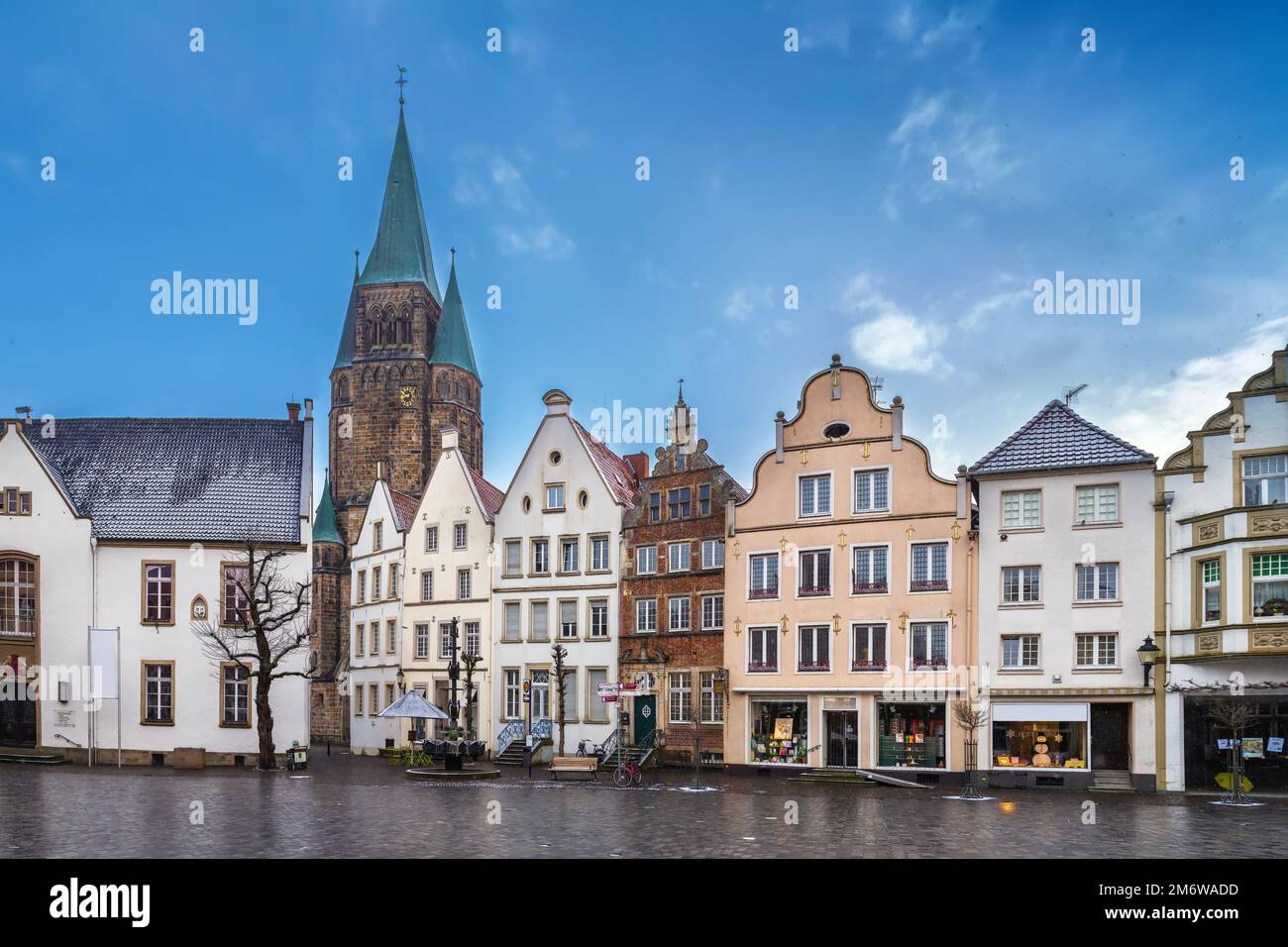 Historical market square, Warendorf, Germany Stock Photo - Alamy