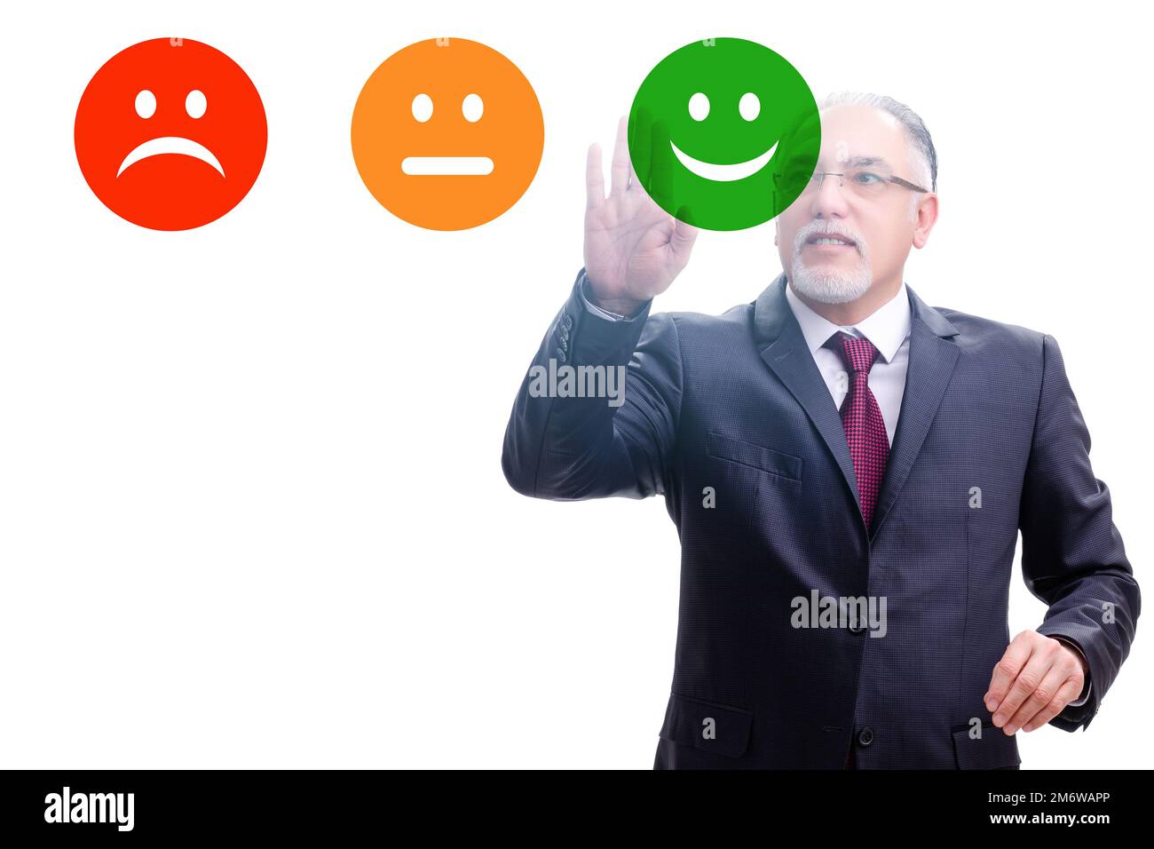 Customer good rating smile Cut Out Stock Images & Pictures - Alamy