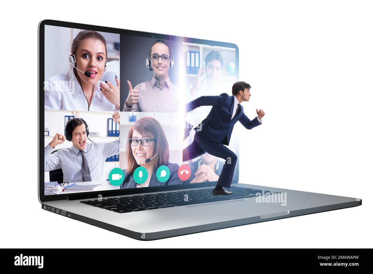 Videoconferencing telepresence hi-res stock photography and images - Alamy