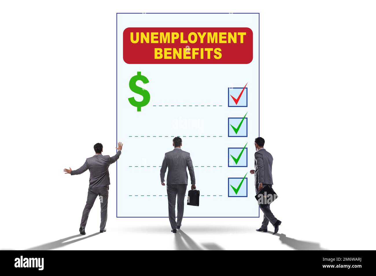 Concept with unemployment benefit form application Stock Photo - Alamy
