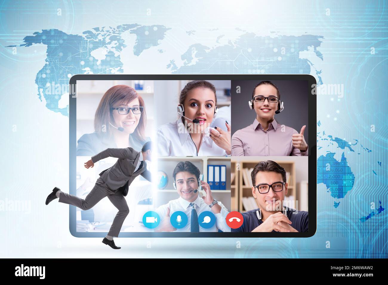 Videoconferencing telepresence hi-res stock photography and images - Alamy