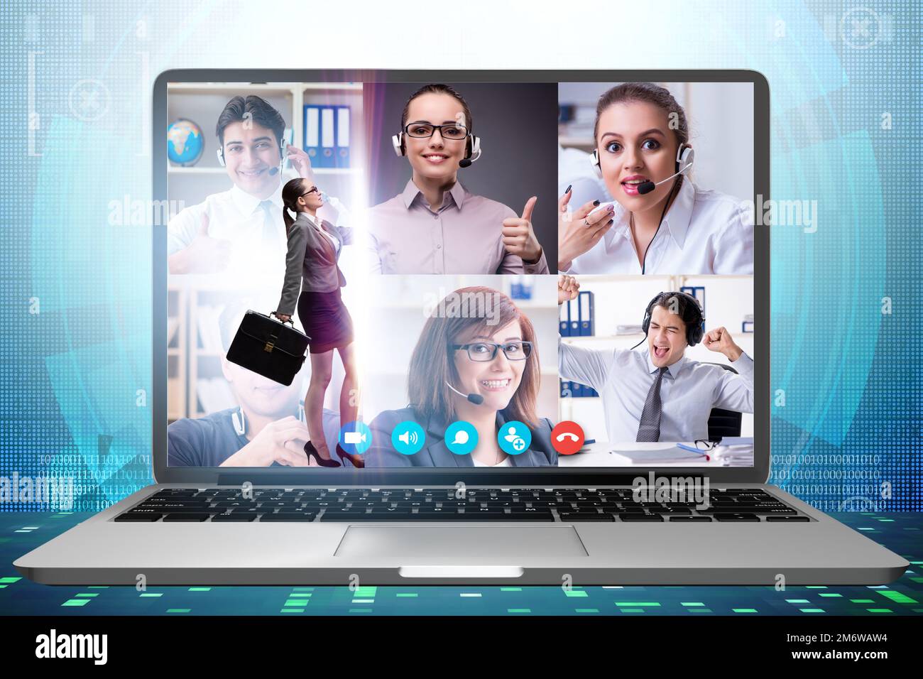 Videoconferencing telepresence hi-res stock photography and images - Alamy