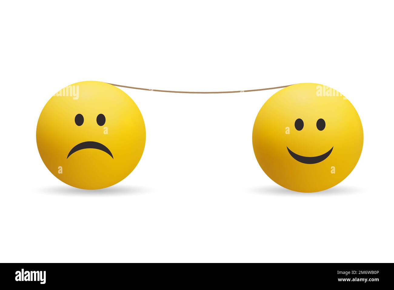 Mood improvement concept with smilies Stock Photo - Alamy