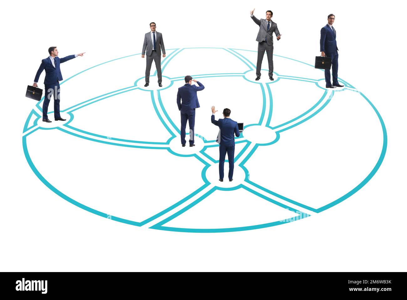 Professional networking online Cut Out Stock Images & Pictures - Alamy