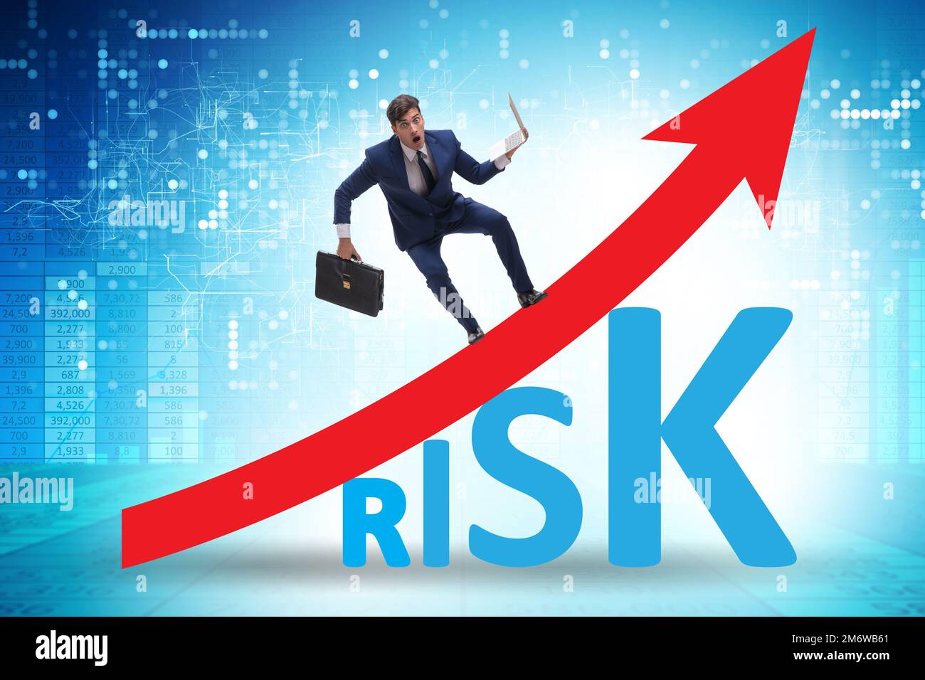 Risk increase concept in management Stock Photo - Alamy