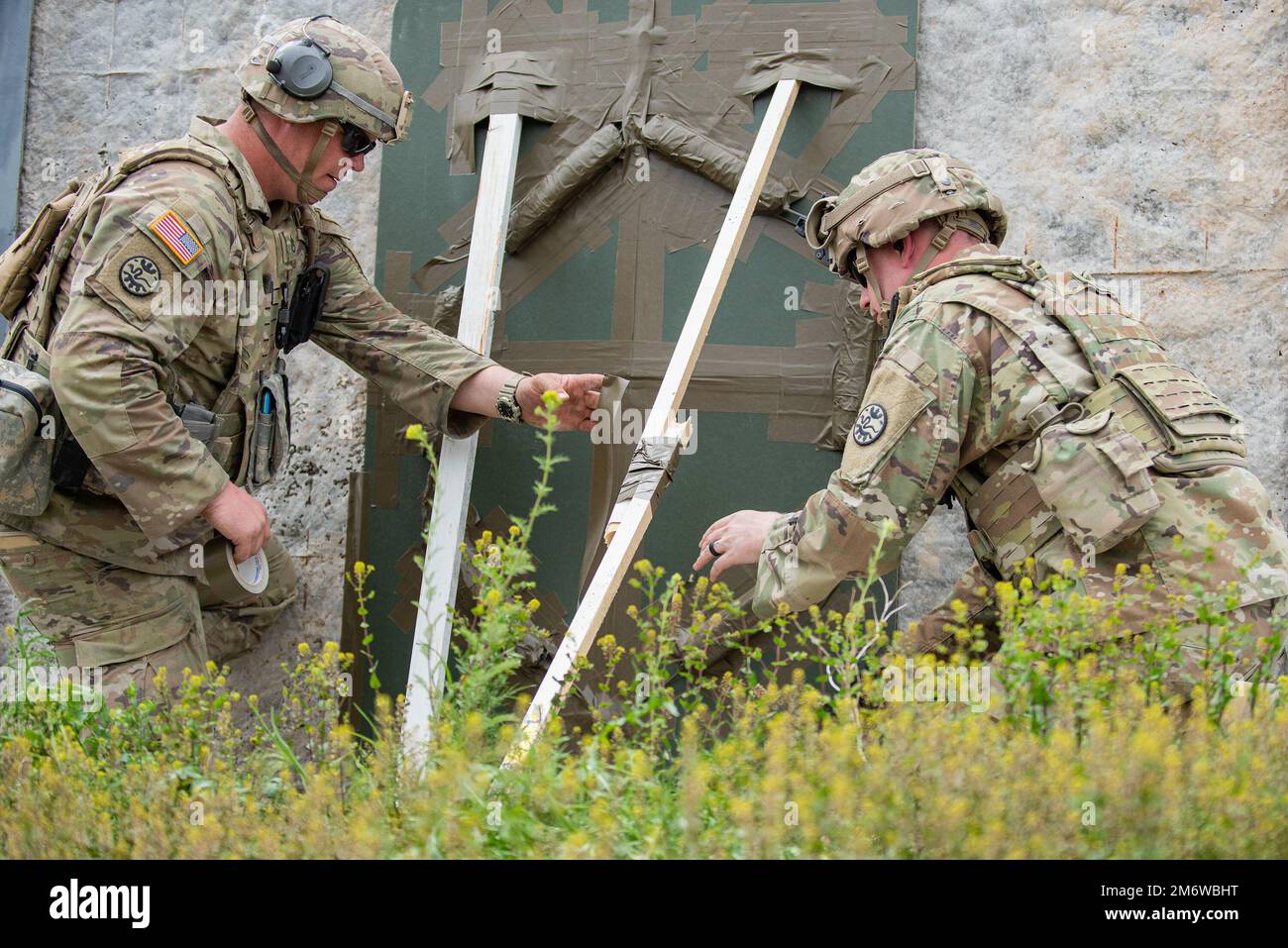 Combat engineers with the 116th Brigade Engineer Battalion participated ...