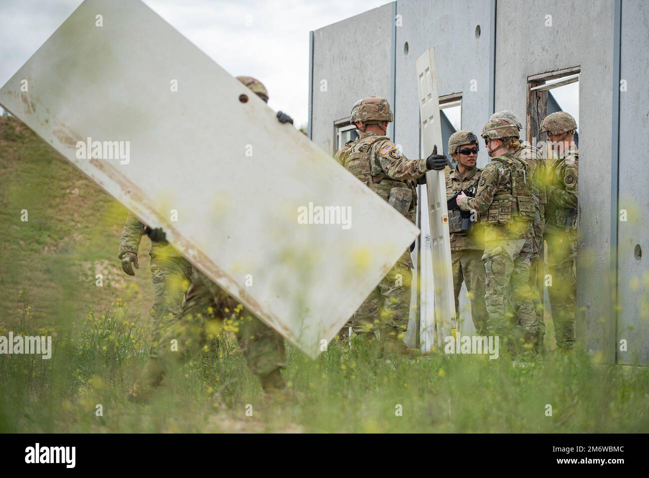 Combat engineers with the 116th Brigade Engineer Battalion participated ...