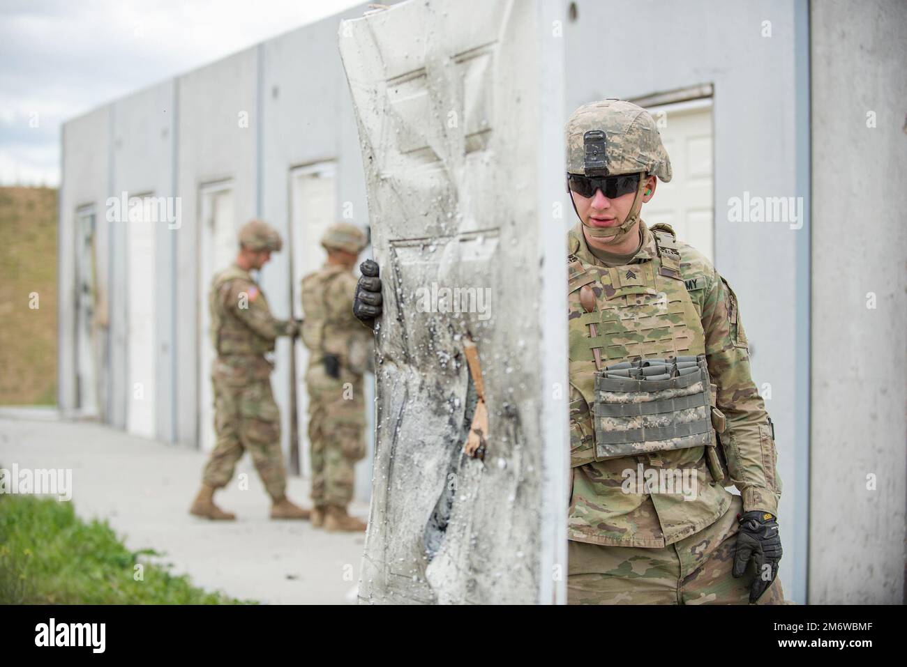Combat engineers with the 116th Brigade Engineer Battalion participated ...