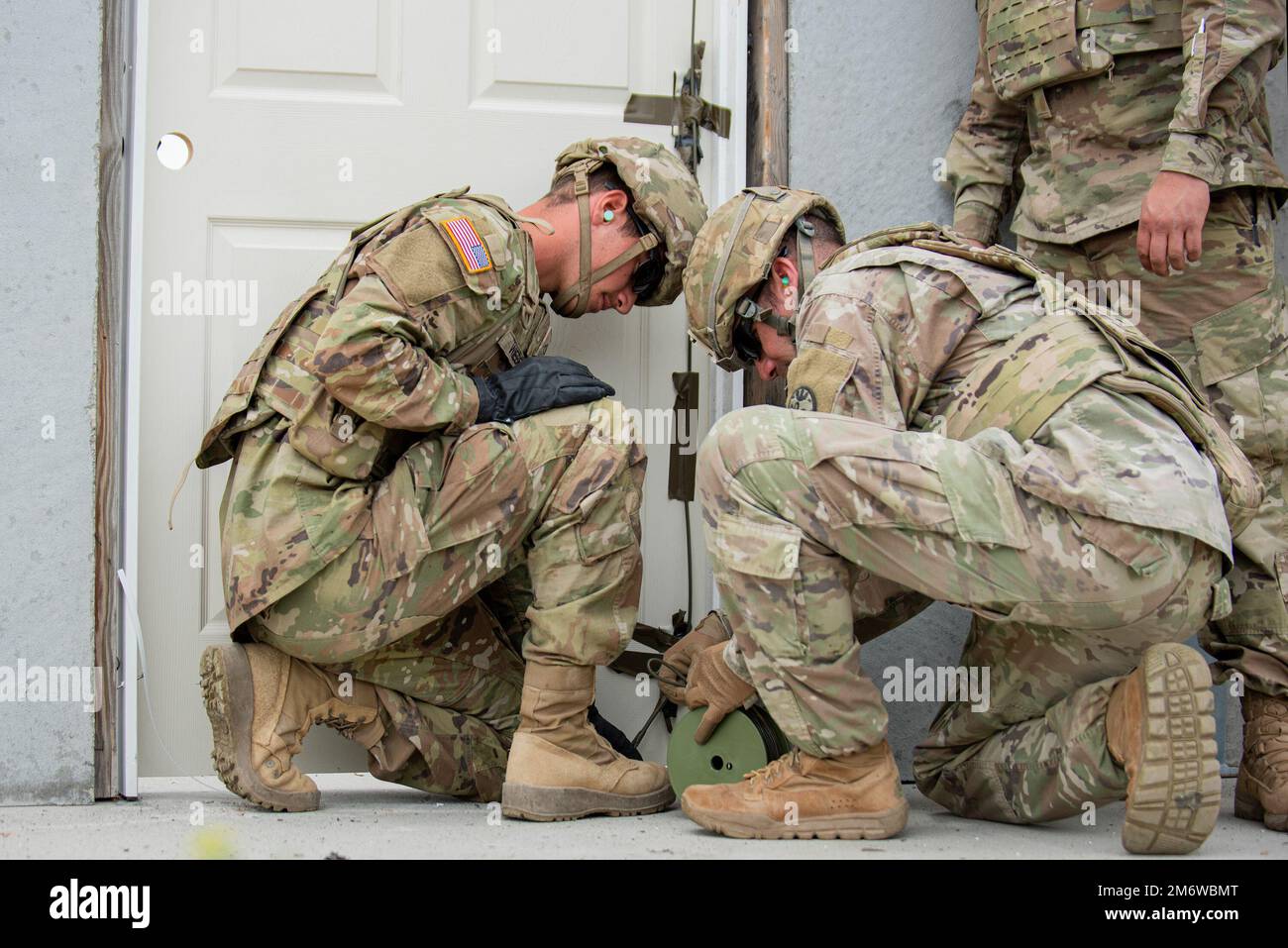 Combat engineers with the 116th Brigade Engineer Battalion participated ...