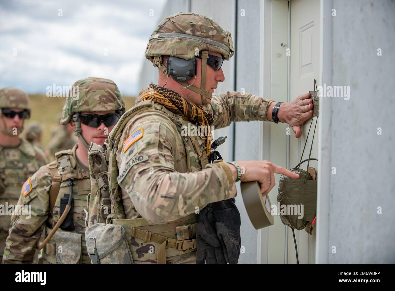 Combat engineers with the 116th Brigade Engineer Battalion participated ...