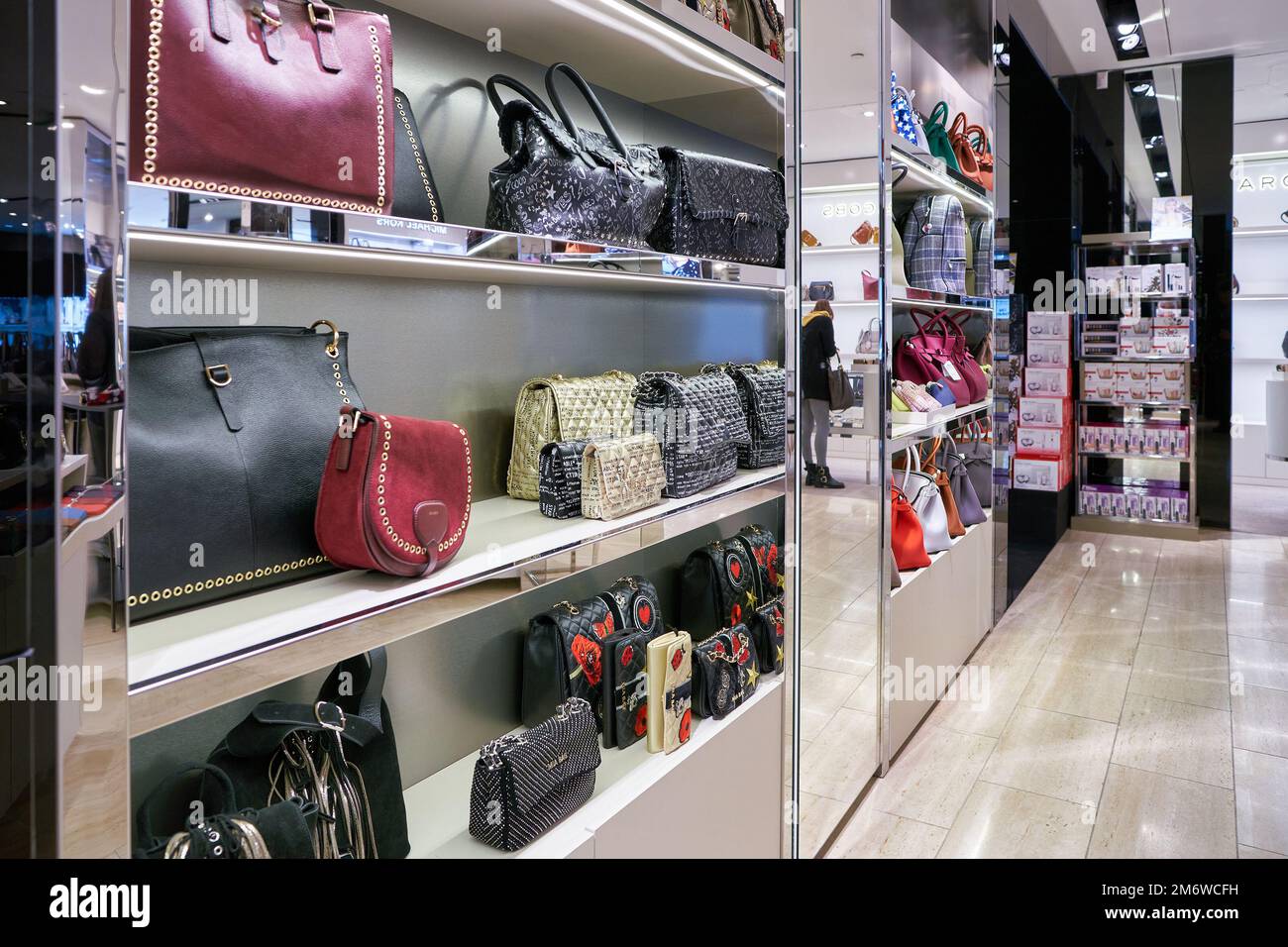 ROME, ITALY - CIRCA NOVEMBER, 2017: goods on display at Rinascente ...