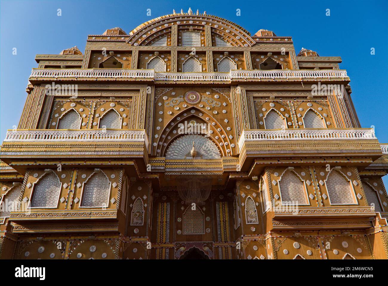 exterior decoration and design in pandal of durga puja Stock Photo - Alamy