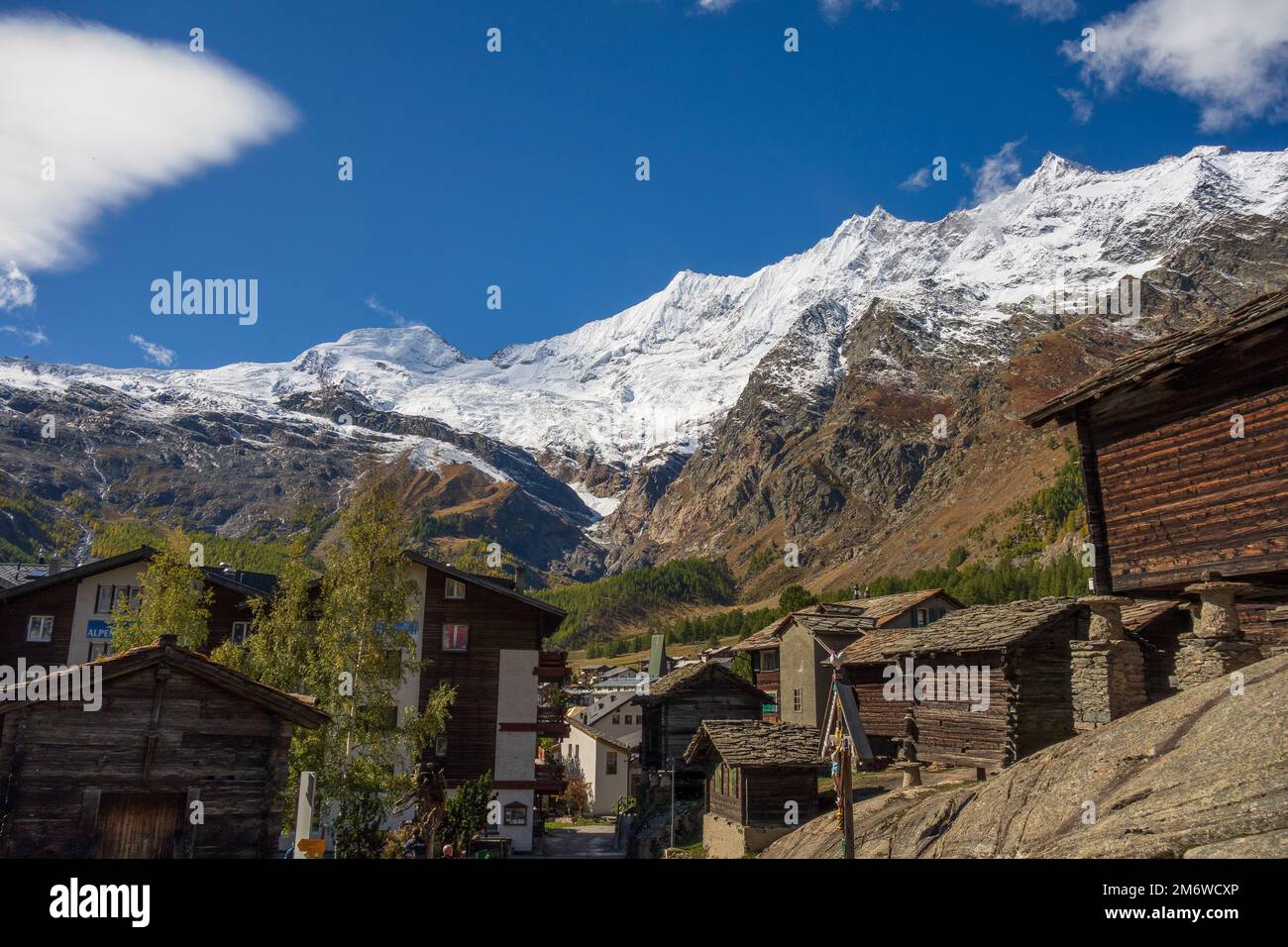 The swiss alps at autumn time Stock Photo - Alamy