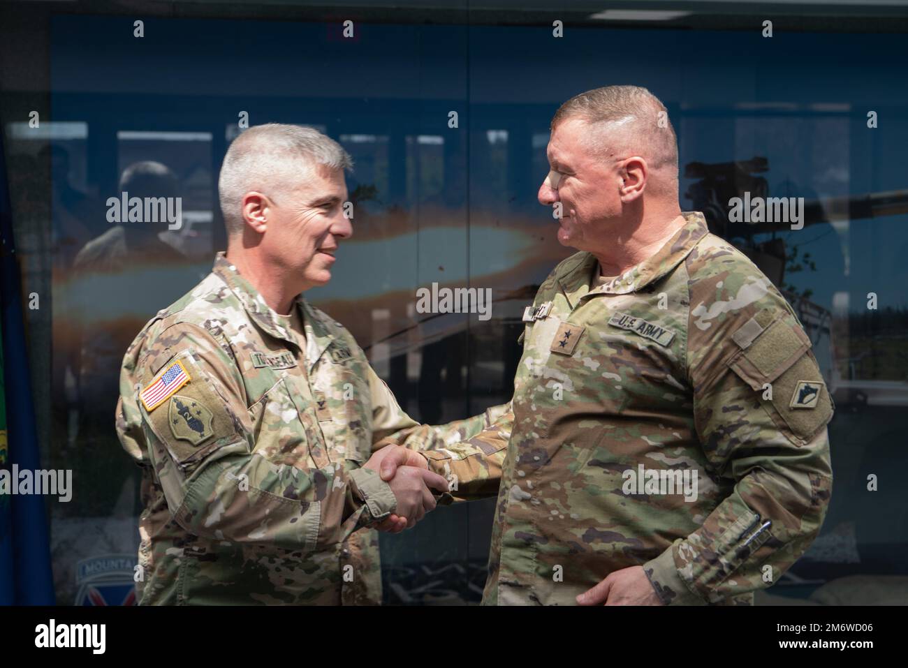 U.S. Army Col. Dana Tourangeau, Deputy Chief of Staff of Personnel, at Joint Force Headquarters ...
