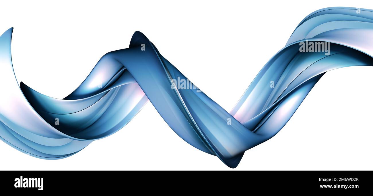 Abstract 3D Wave Shape Stock Photo - Alamy
