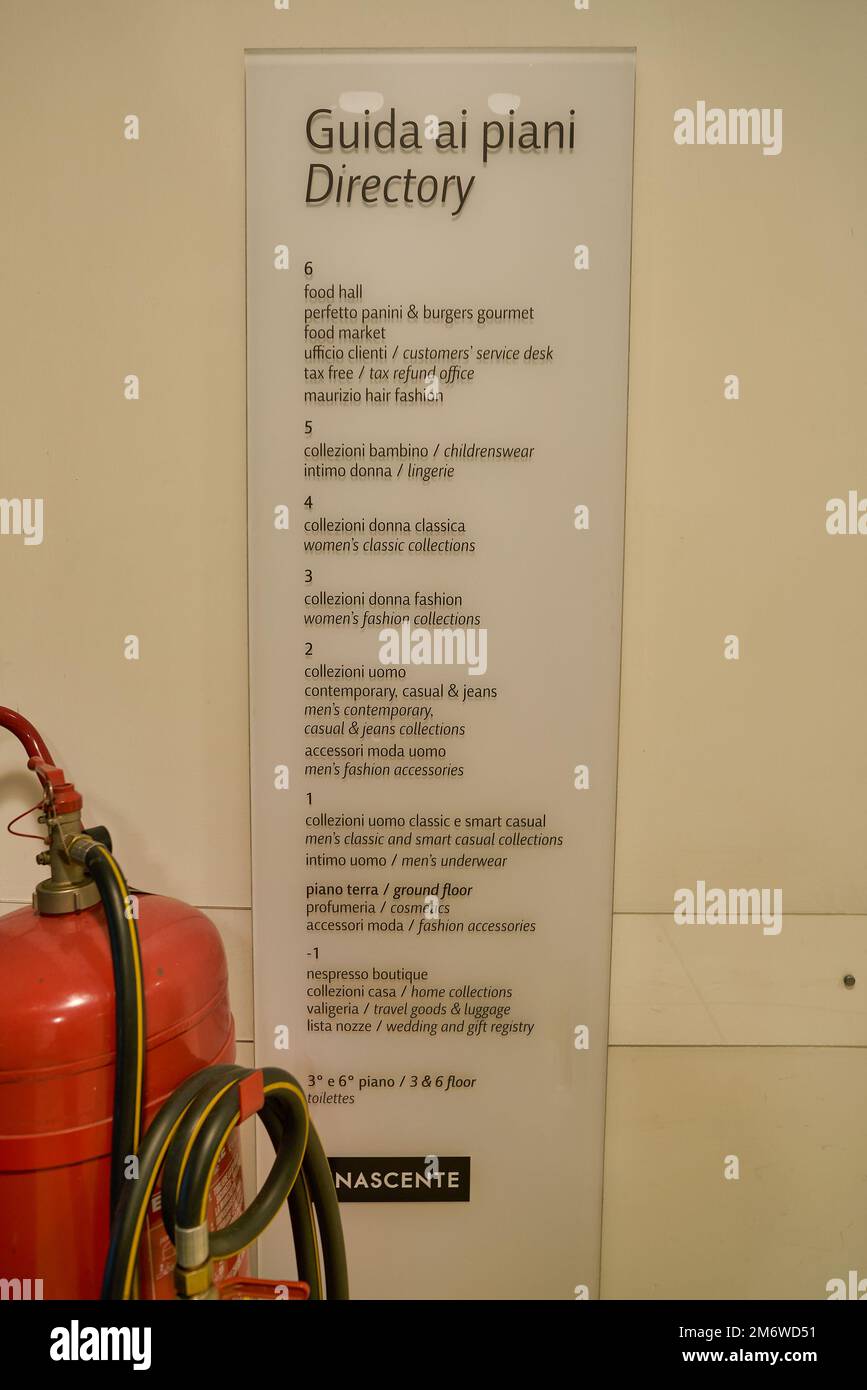 Department store inside list hi-res stock photography and images - Alamy