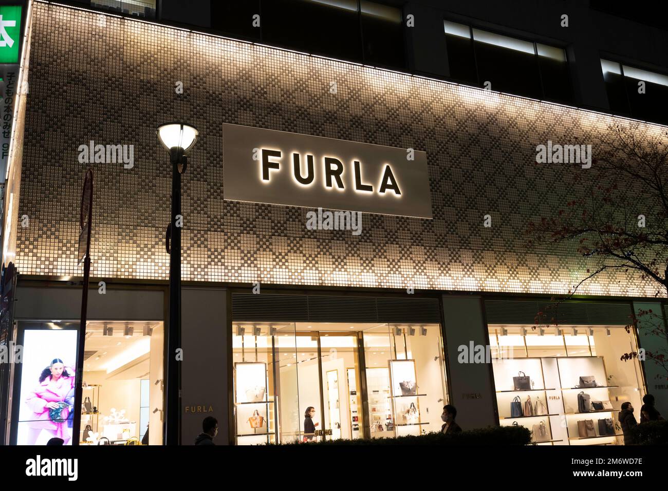 Tokyo, Japan. 3rd Jan, 2023. A Furla flagship luxury retail location in Ginza. The Italian ...
