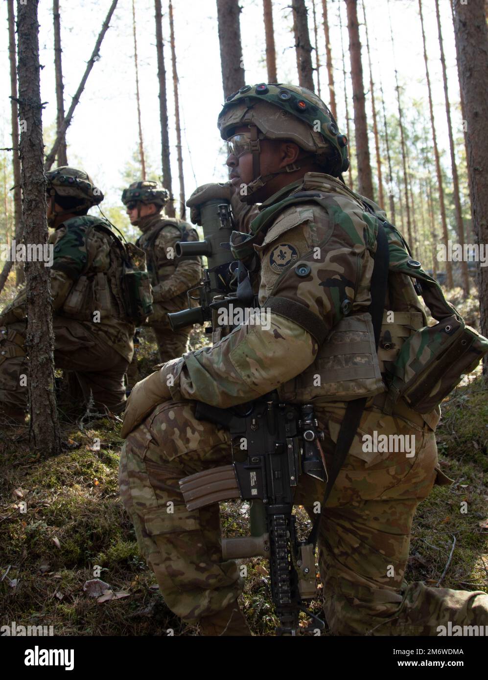 U.S. Army Sgt. Da’Shon Williamson, assigned to 4th Squadron, 2d Cavalry ...