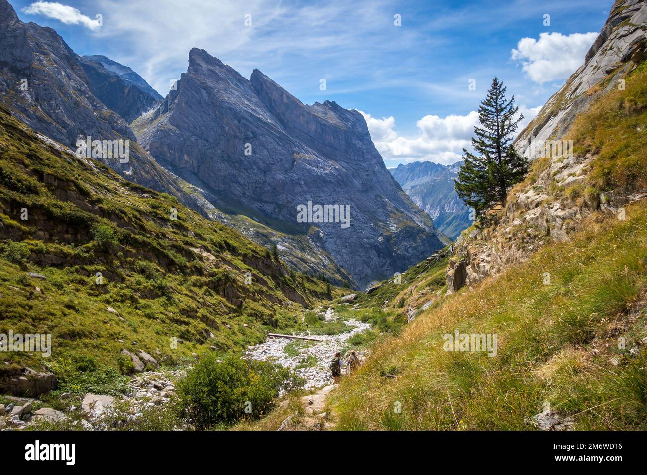 Mountain landscape in French alps Stock Photo - Alamy