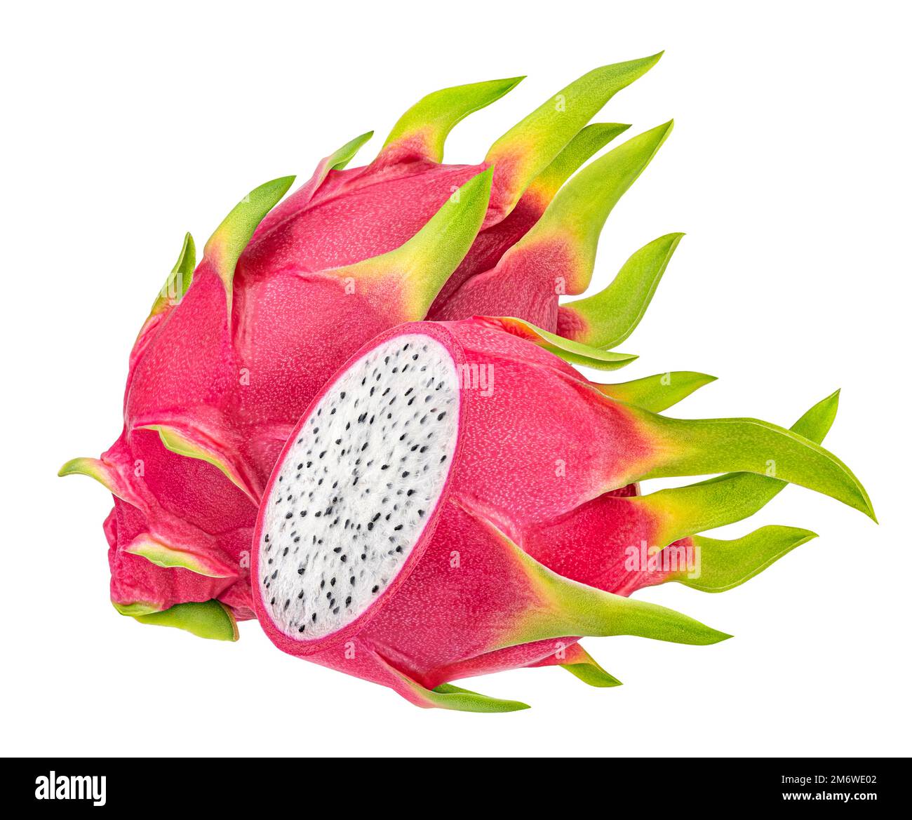 Piece dragon fruit pitaya Cut Out Stock Images & Pictures - Alamy