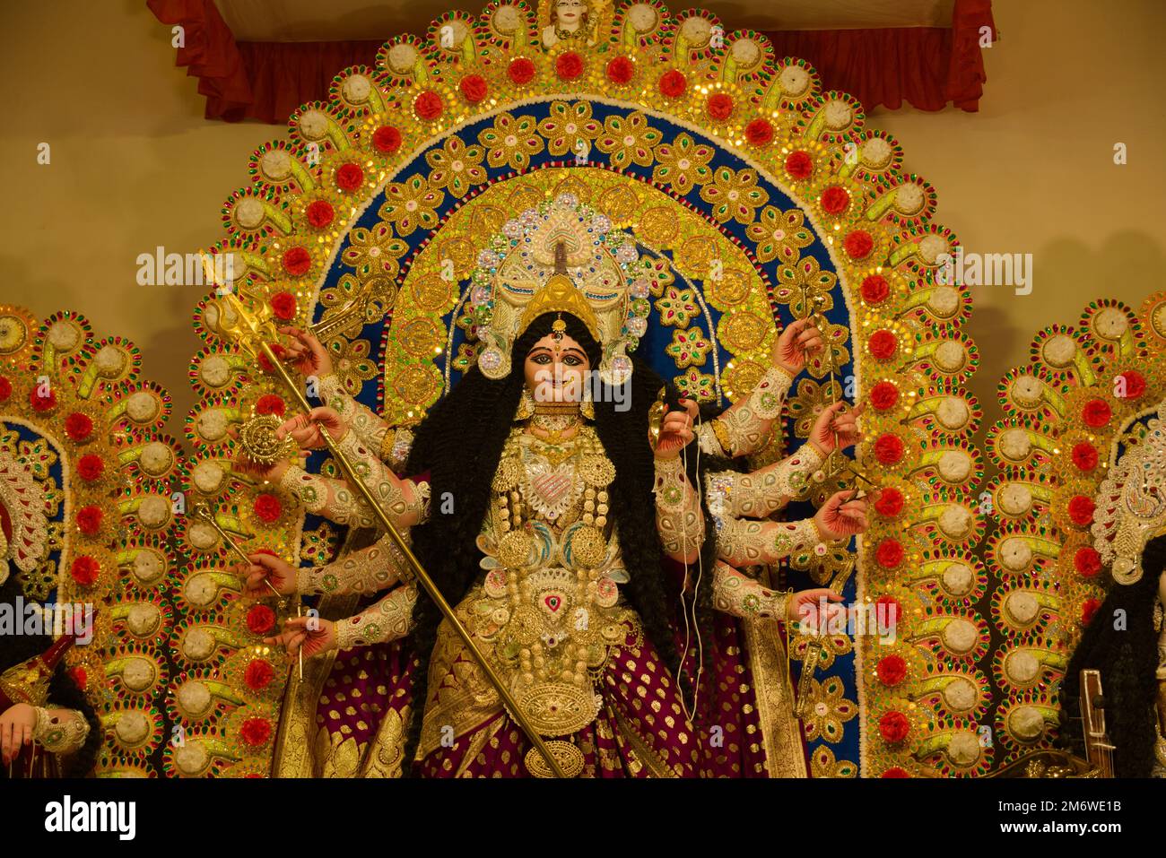 godess durga idol during puja carnival in india Stock Photo - Alamy