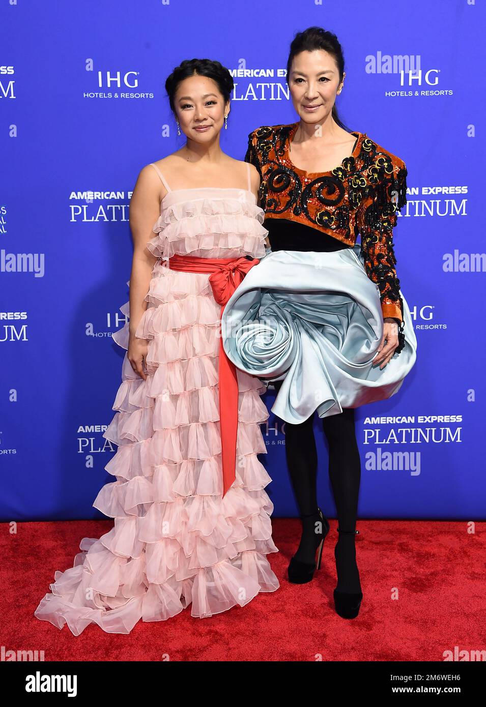 Palm Springs, CA on January 5, 2023. Stephanie Hsu and Michelle Yeoh ...