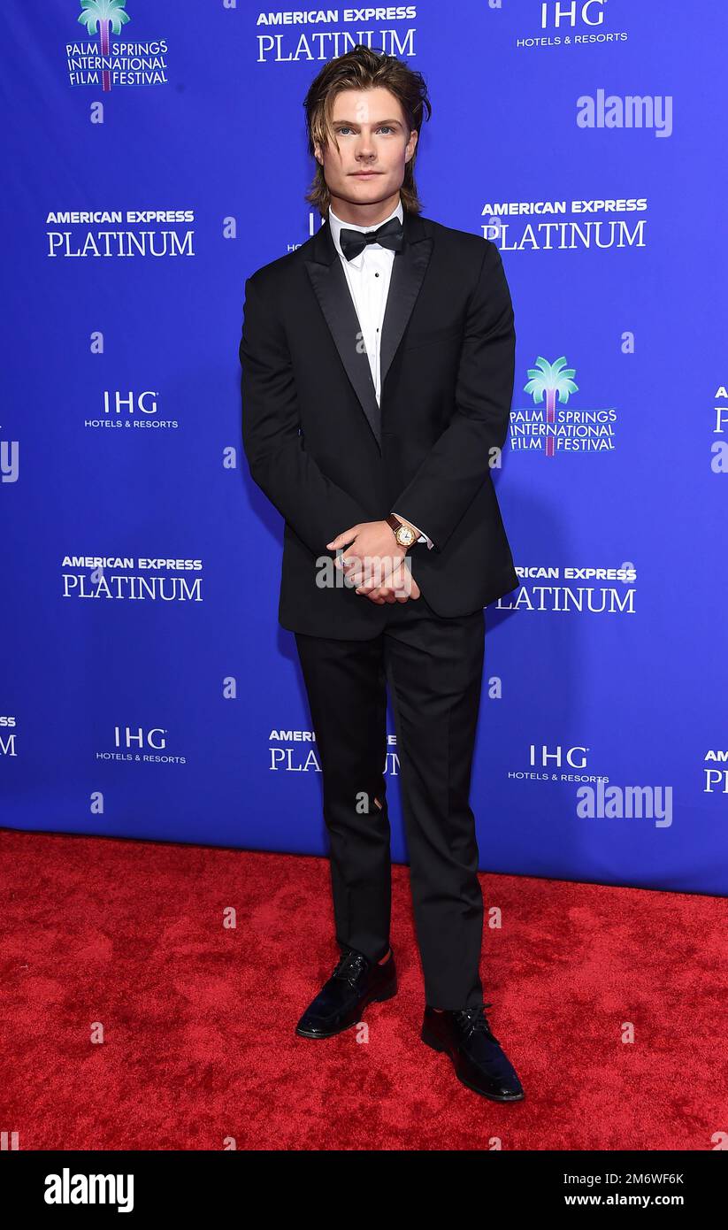 Palm Springs, CA on January 5, 2023. Sam Rechner arriving to the 34th ...