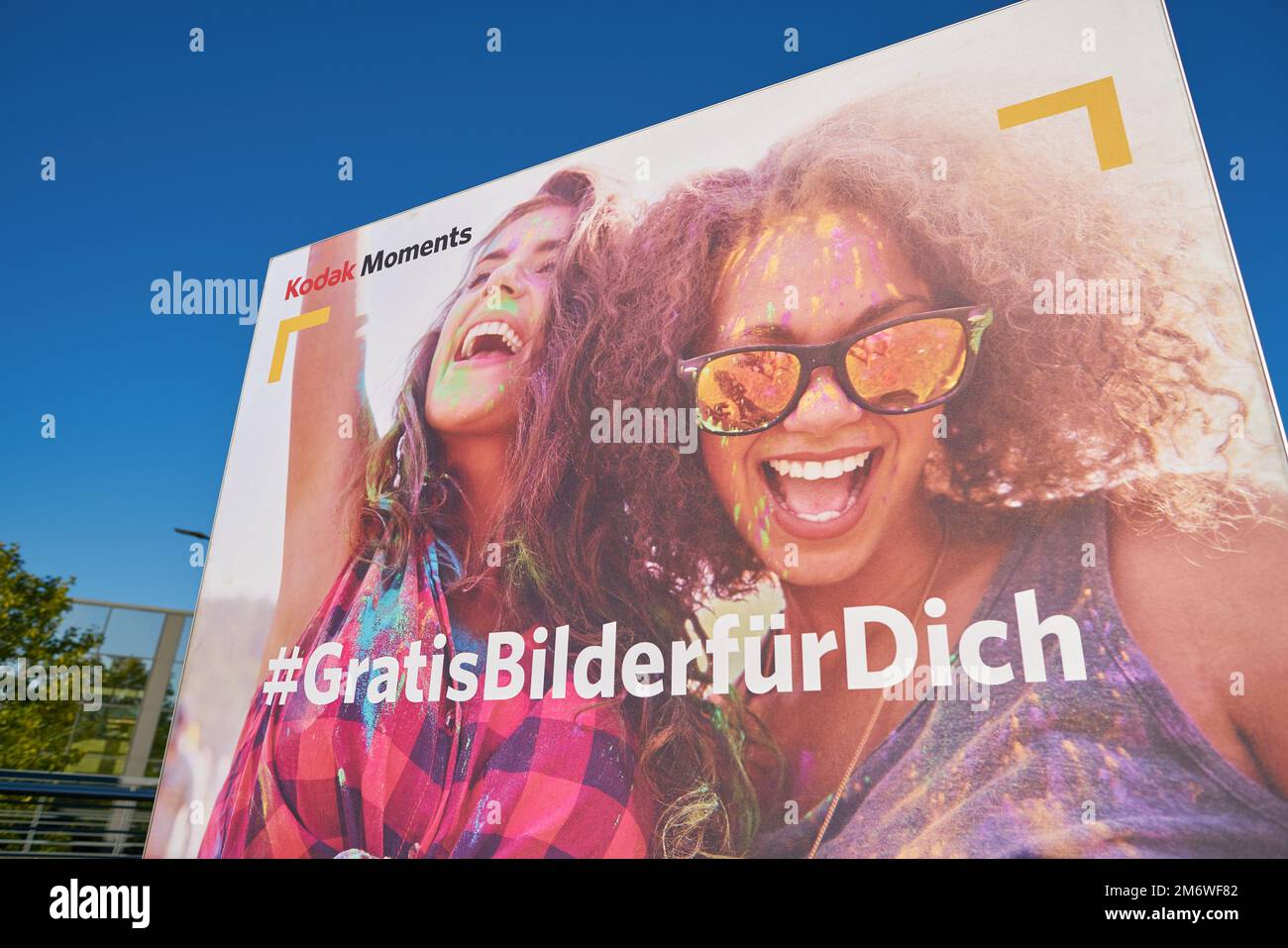 COLOGNE, GERMANY - CIRCA SEPTEMBER, 2018: Kodak Moments poster as seen ...