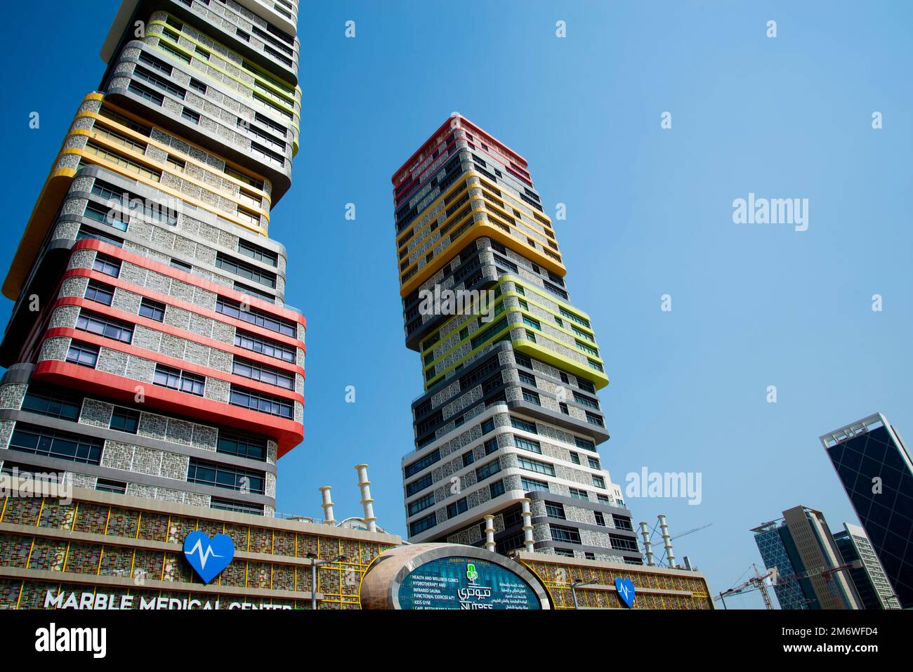 Doha, Qatar - October 6, 2022: Regus Lusail Twin Towers Stock Photo - Alamy