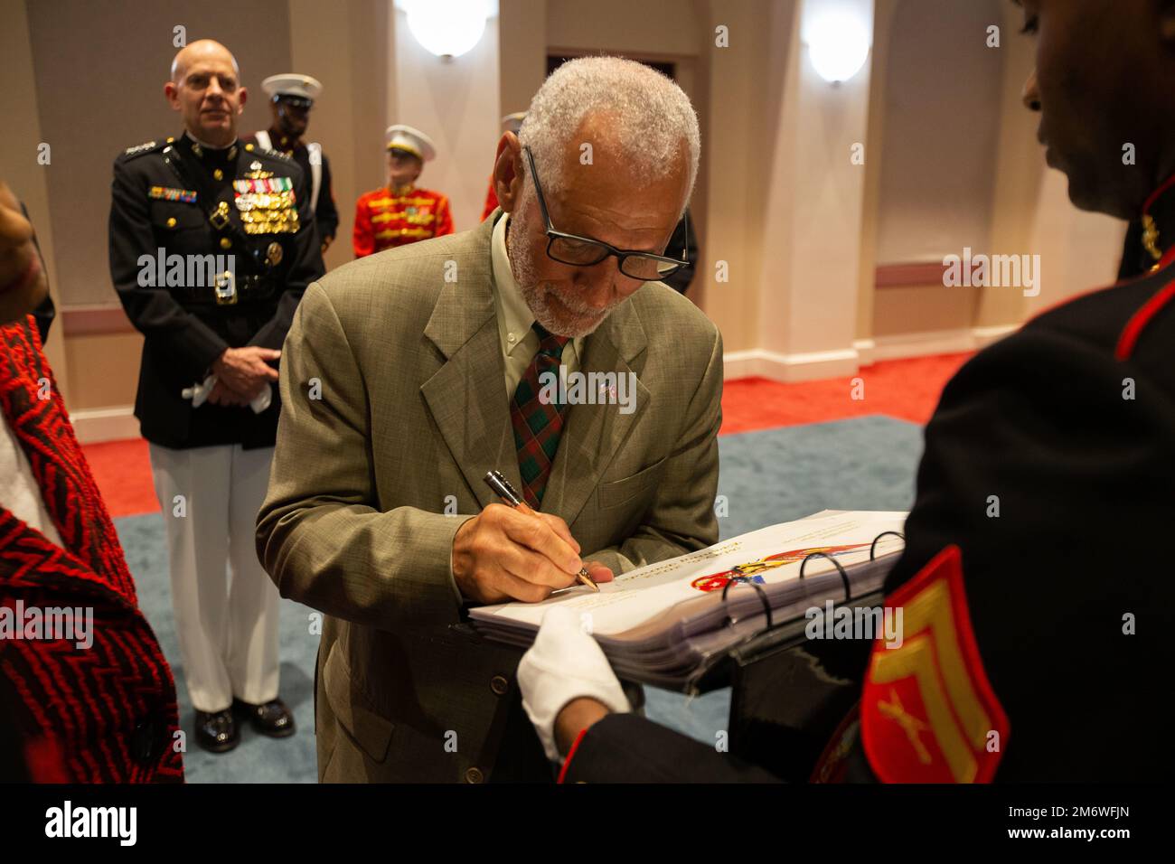 The Honorable Charles F. Bolden Jr., former NASA administrator, signs ...