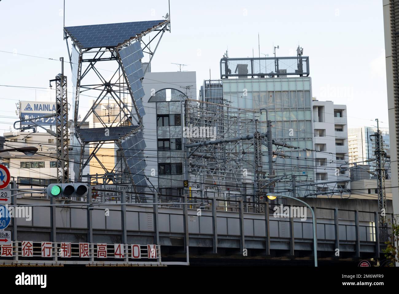 Tokyo, Japan. 3rd Jan, 2023. A Solar panel tower constructed in Tokyo ...