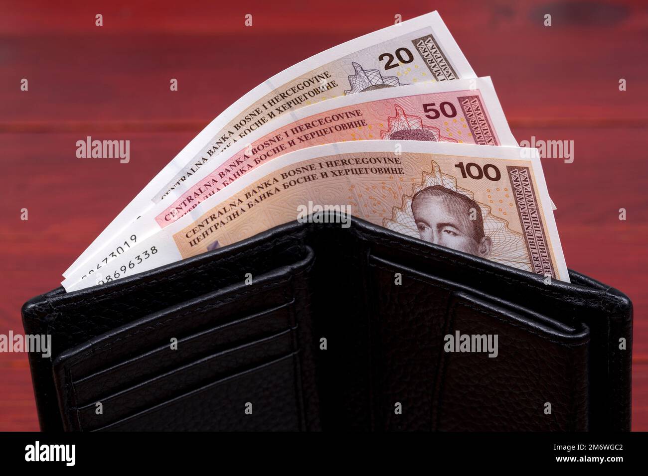 Bosnia and Herzegovina convertible mark in the wallet Stock Photo - Alamy