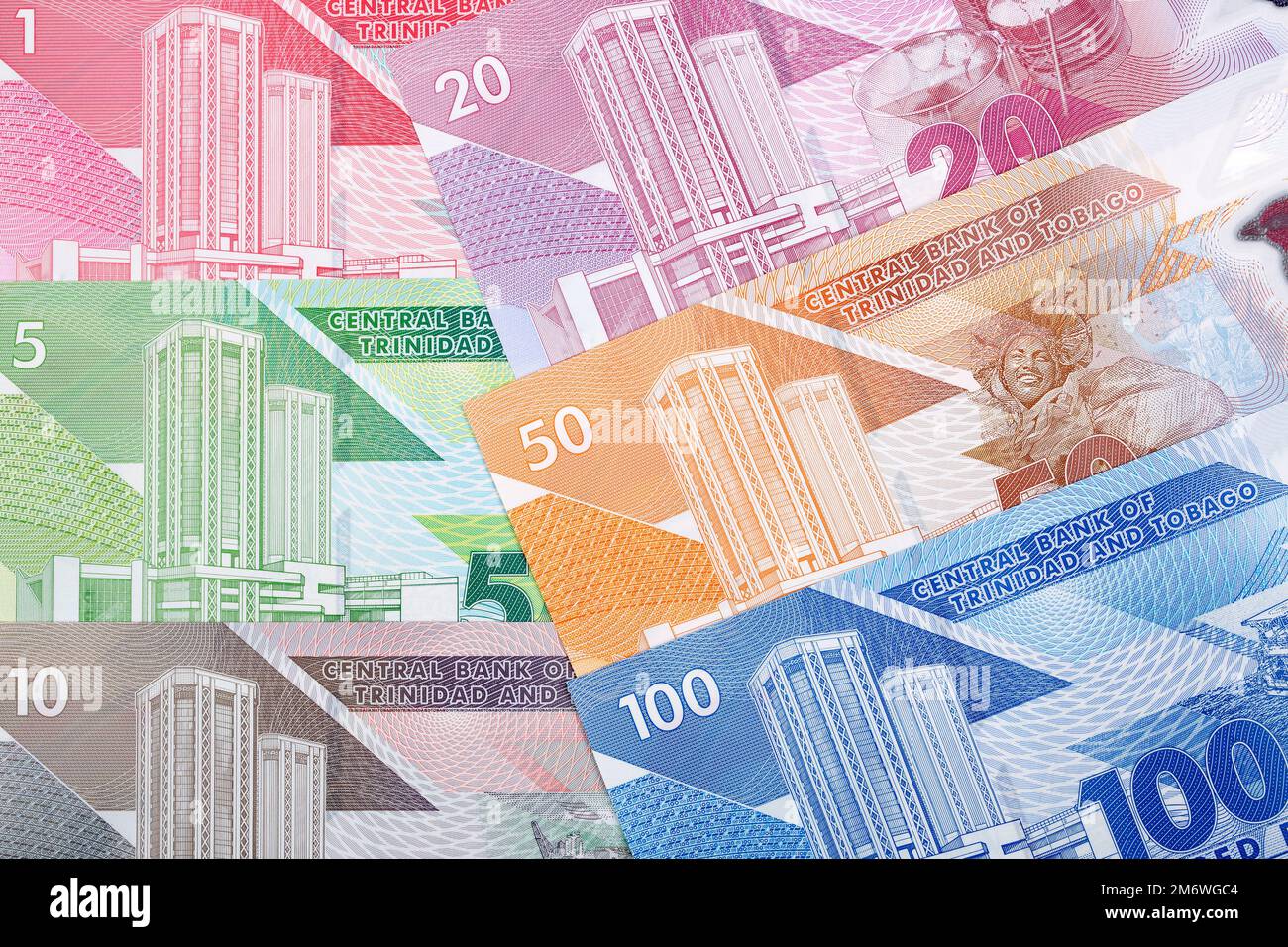 Trinidad and Tobago dollar a new series of banknotes Stock Photo - Alamy