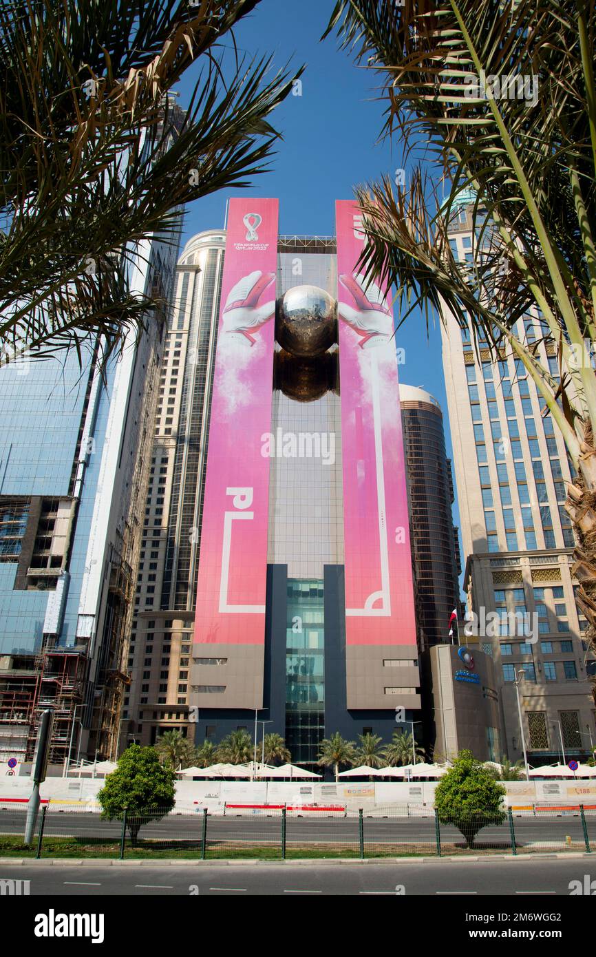 Doha, Qatar - October 7, 2022: The Qatar Stock Exchange Stock Photo - Alamy