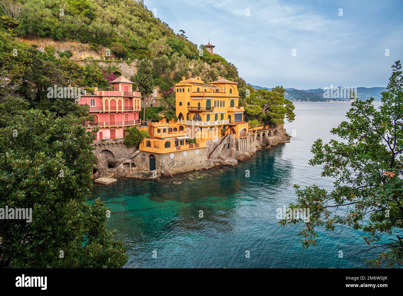 Panoramic view portofino in hi-res stock photography and images - Alamy