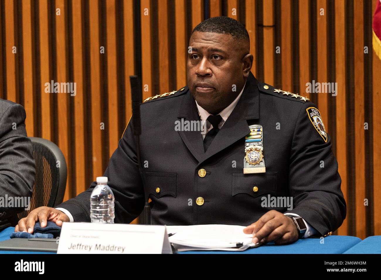 NYPD Chief of Department Jeffrey Maddrey attends 2022 year end crime ...