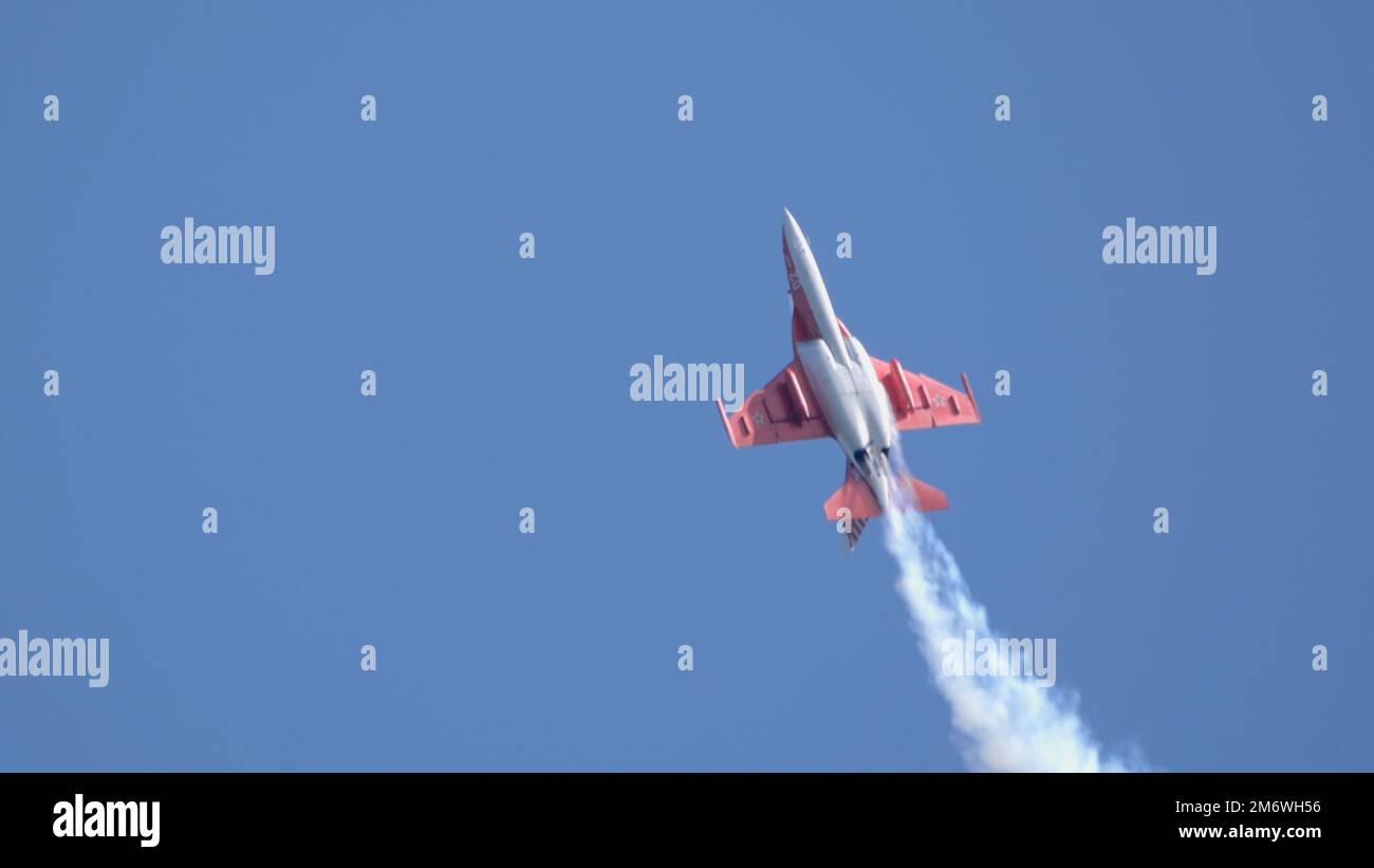 Moscow Russia Zhukovsky Airfield 25 July 2021: aerobatic yak-130 ...