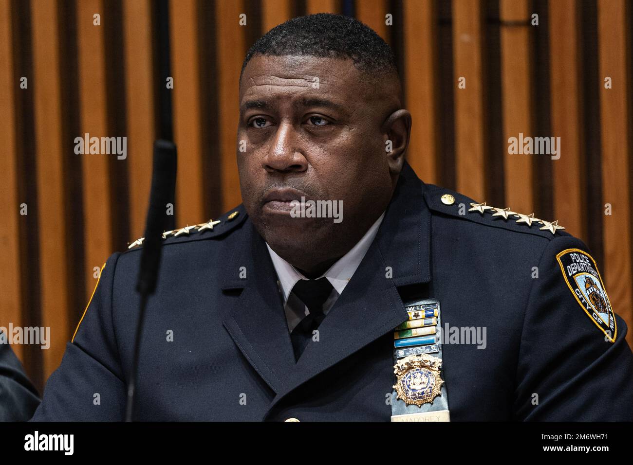 NYPD Chief of Department Jeffrey Maddrey attends 2022 year end crime ...