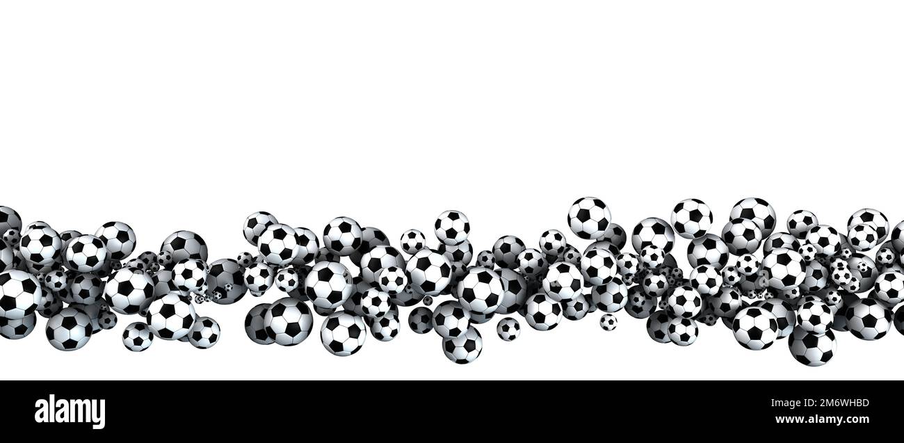 Football White Header Stock Photo - Alamy
