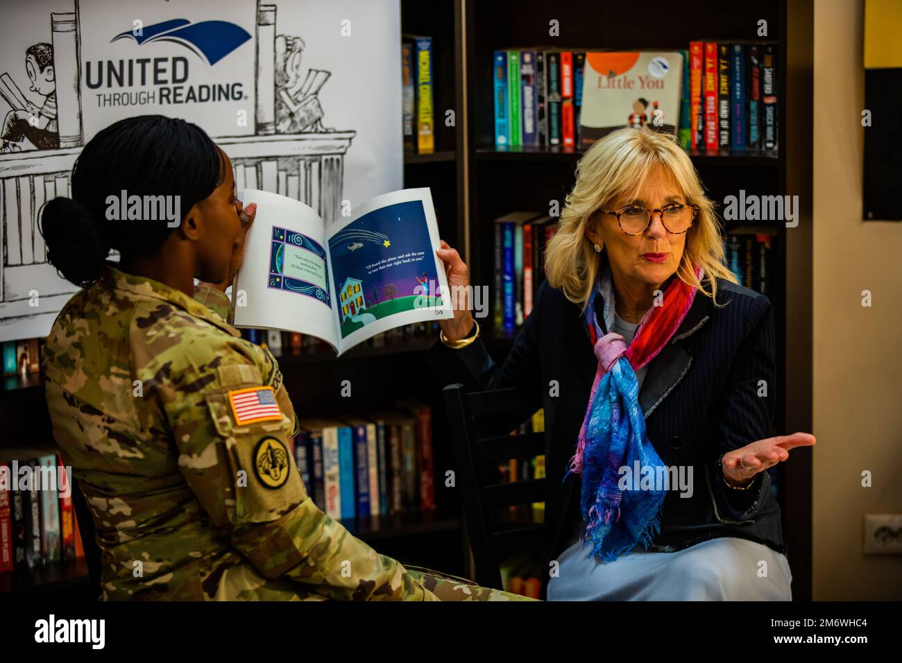 First Lady of the United States Dr. Jill Biden, reads a children’s book ...