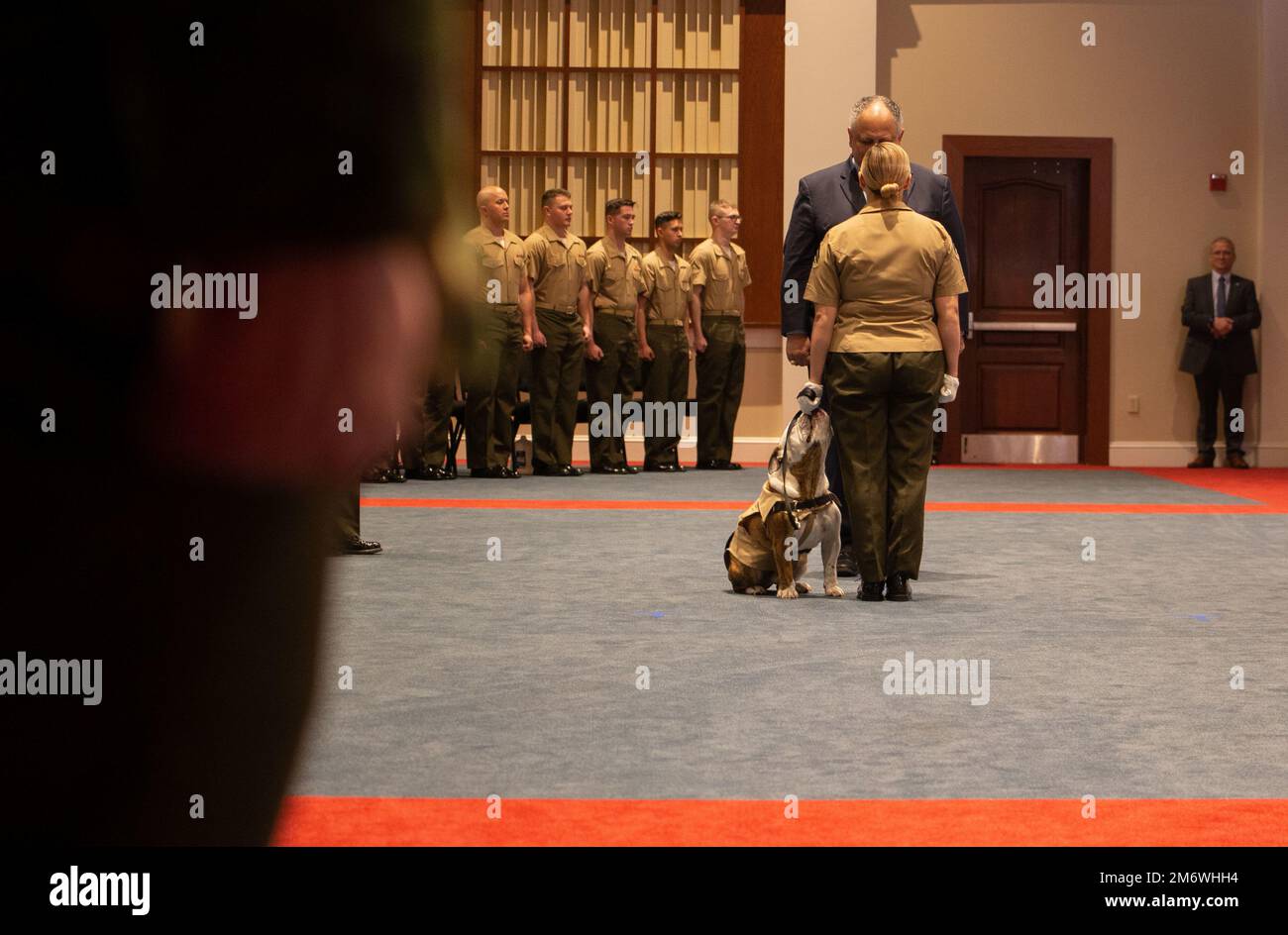 Corporal Rebecca Macias, mascot handler, Marine Barracks Washington ...