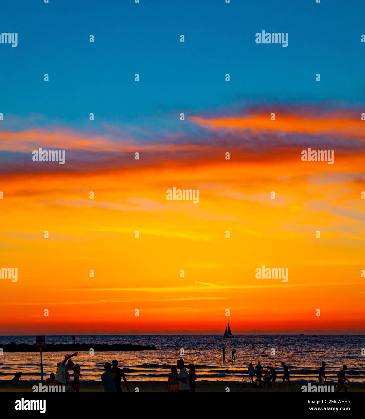 Magnificent hot sunset Stock Photo - Alamy