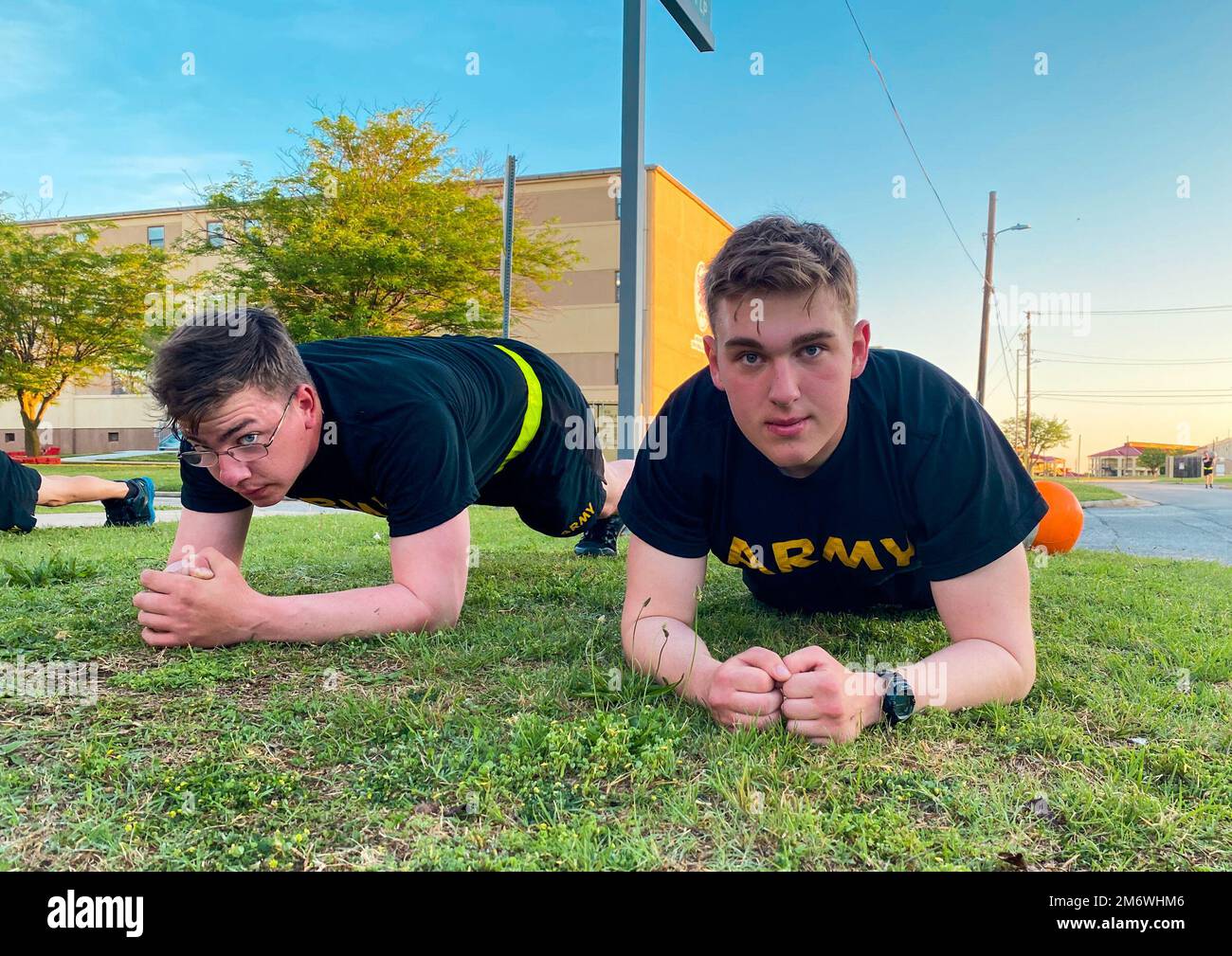 Pvt. Nicholas Lyubomir and Spc. Benjamin Wilcox, both of A Battery, 1st ...
