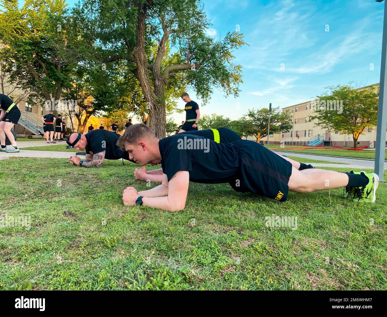 Pvt. Nicholas Lyubomir, foreground, and Capt. Kenneth Ebner, both of A ...
