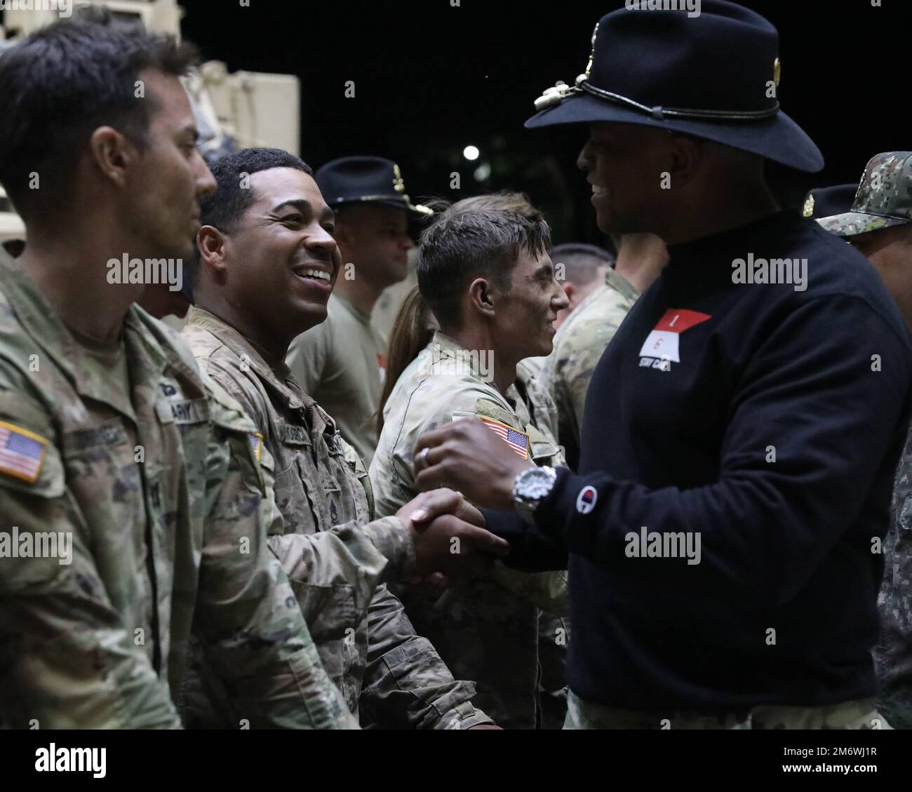 Lt. Col. Derrick Murray (right) Commander, 6th Squadron, 1st Cavalry ...