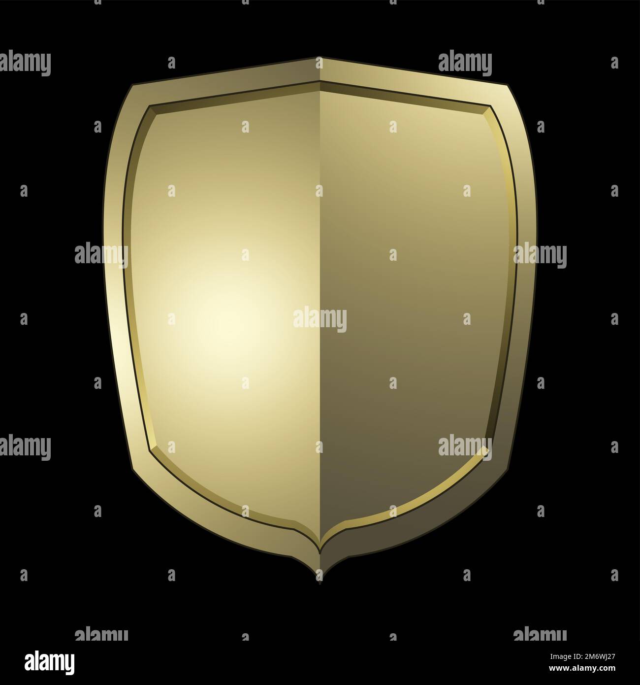 Golden Baroque shield elements vector Stock Vector Image & Art - Alamy