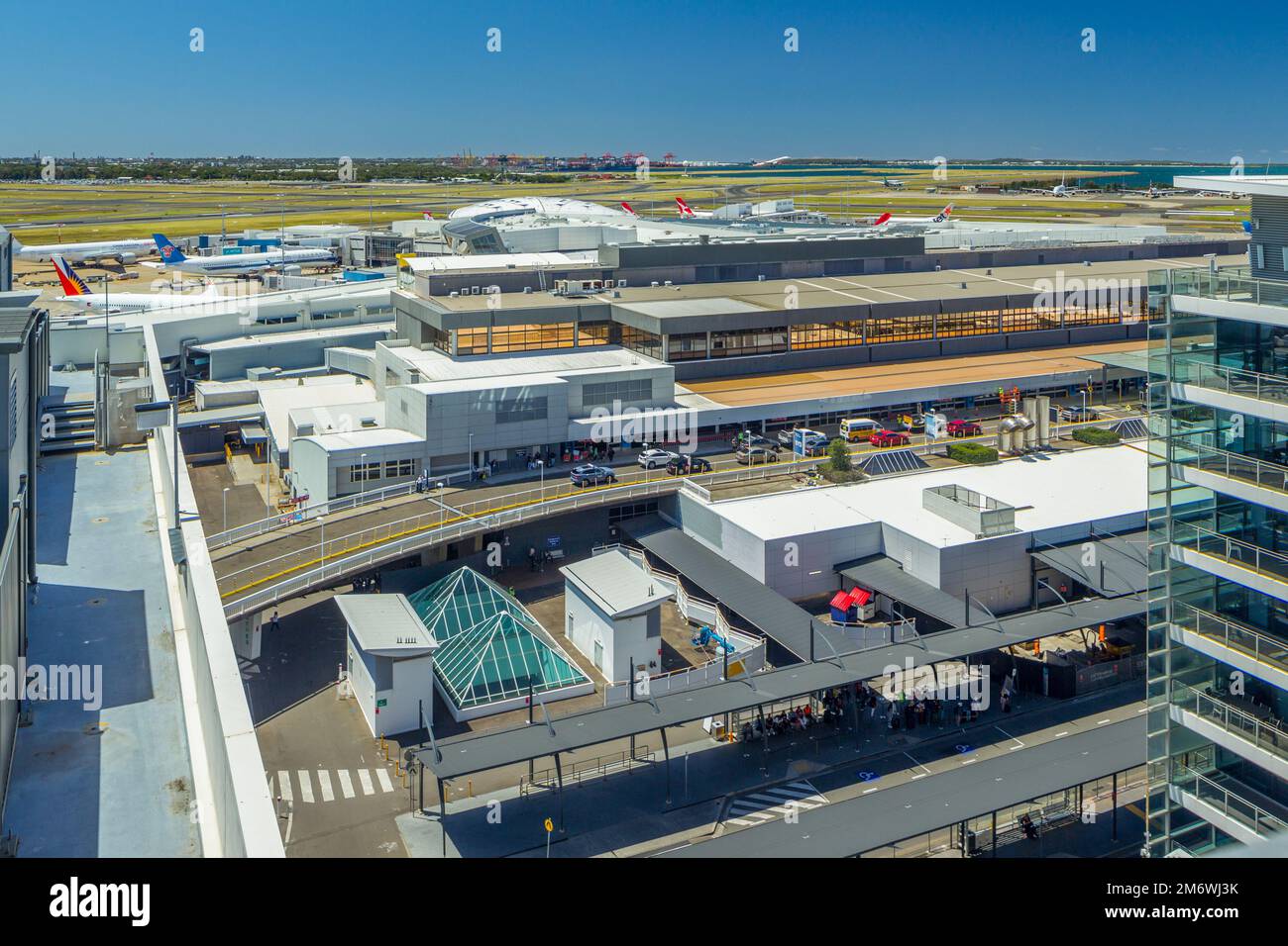 Sydney International Airport in Sydney, Australia, with the upper ...