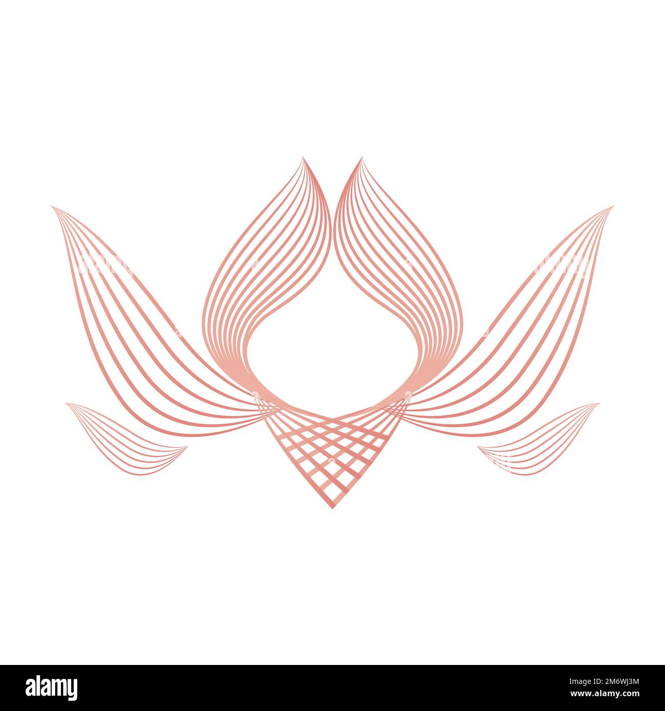 beautiful flower petals, flower line design Stock Photo - Alamy